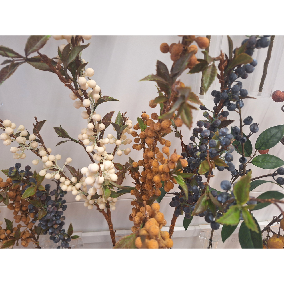 Artificial Berry Spray White 96cm Pack of 12 — Flora Designs Australia