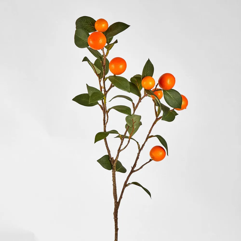 Artificial Mandarin Stem with Fruits 78cm Pack of 12 — Flora Designs ...