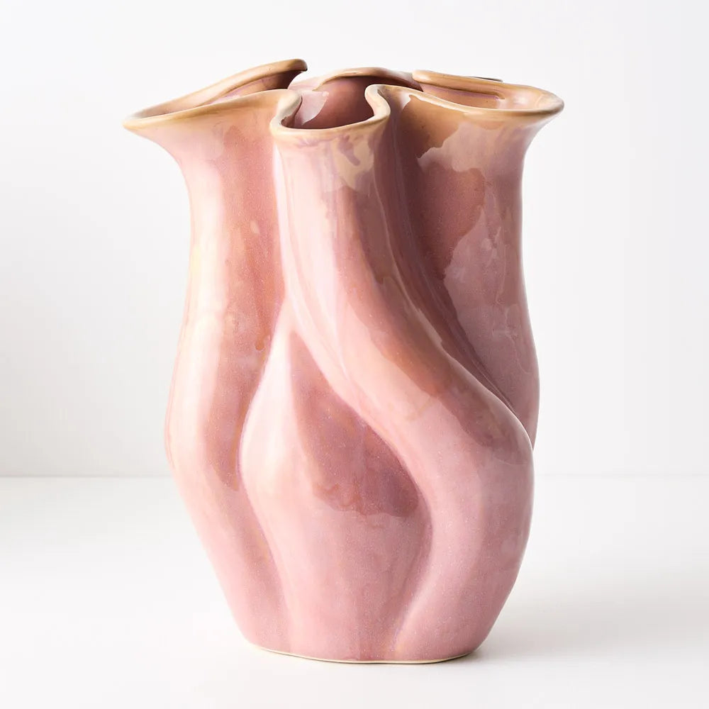 Neva Vase - Pink 33cm Set of 2 — Flora Designs Australia