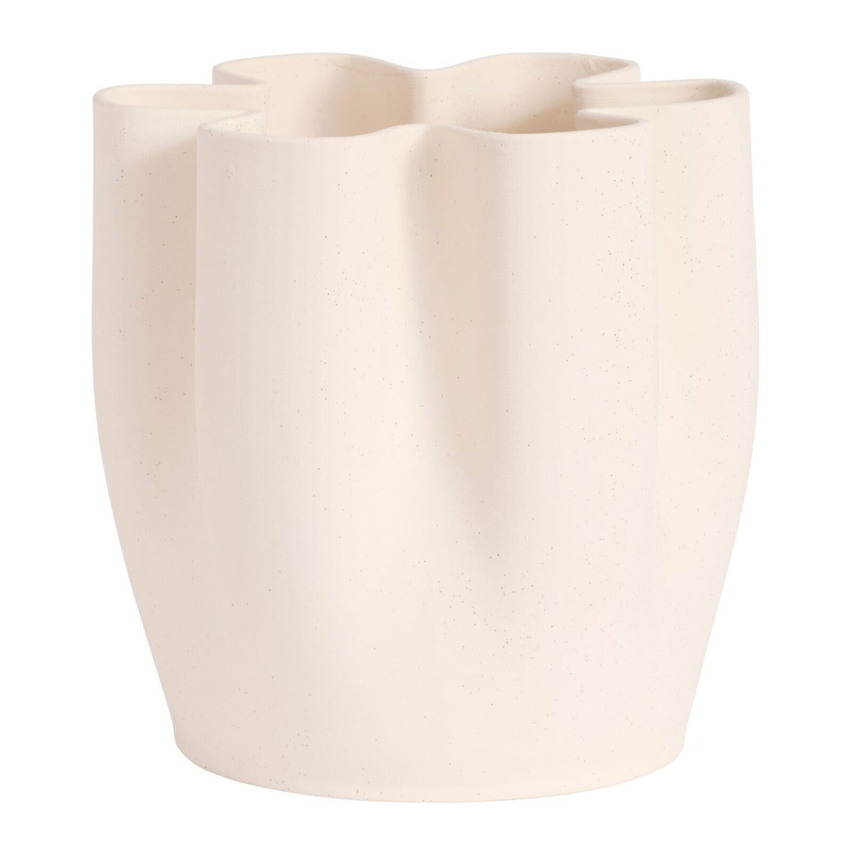 Skye Cream Speckle Vase 27cm — Flora Designs Australia