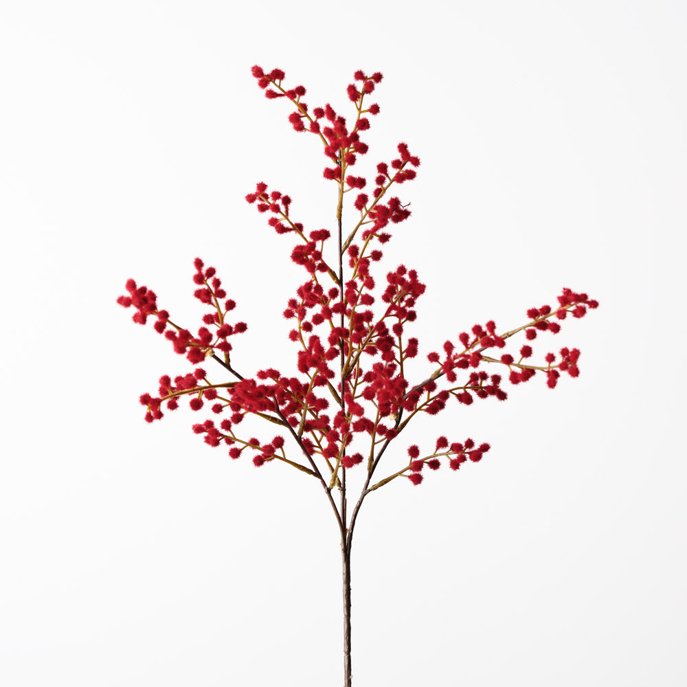 Artificial Wattle Spray Red 69cm - Pack of 12 — Flora Designs Australia