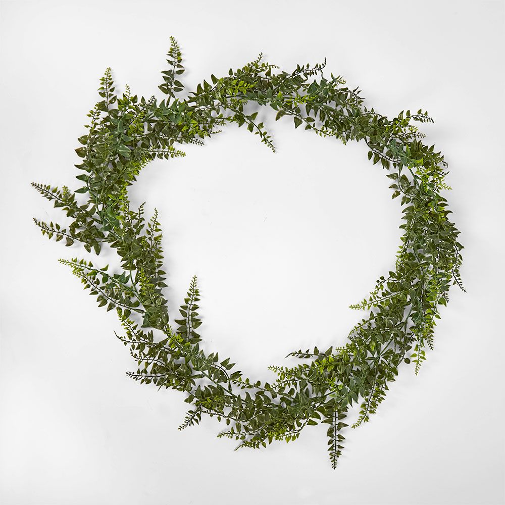 Artificial Baker Fern Garland Green 182cm – Pack Of 12 — Flora Designs ...