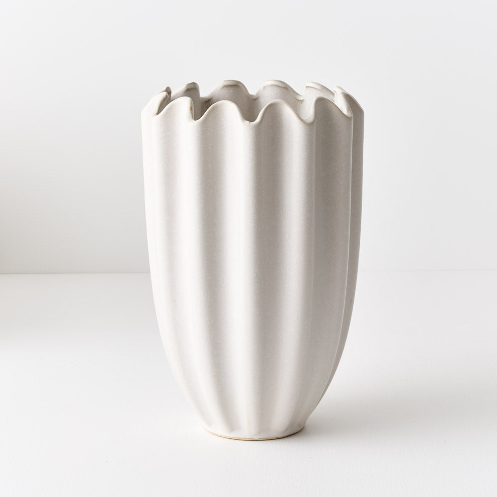 Felixia Vase White 27cm Pack of 2 — Flora Designs Australia