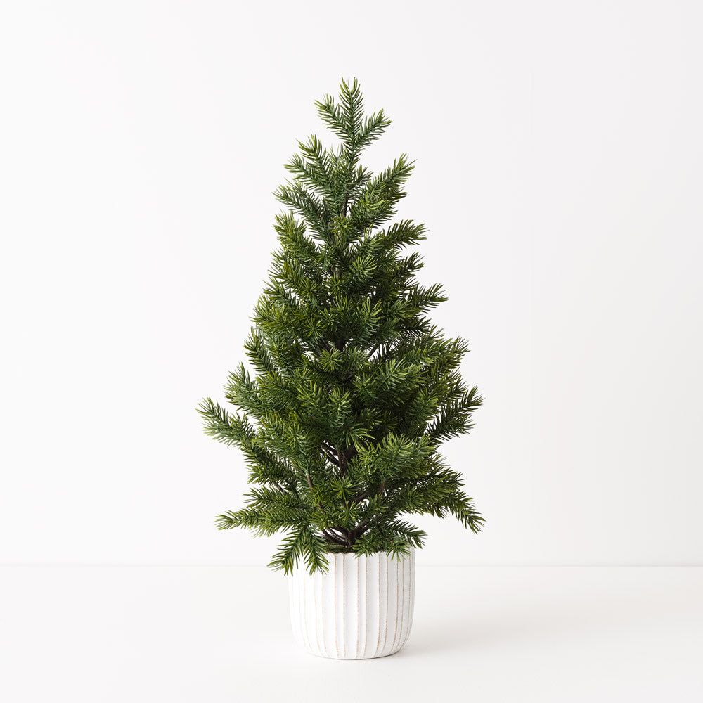Artificial Tree Noble Fir in pot Green 66cm — Flora Designs Australia